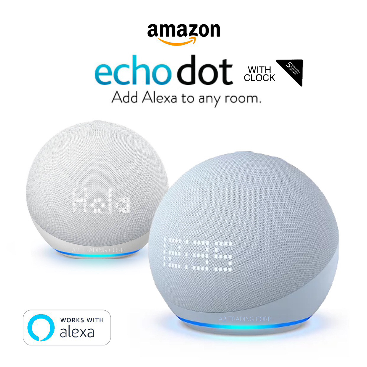 Amazon Echo Dot With Clock 5th Gen 2022 Release Smart Speaker With Amazon Echo Dot With Clock 5th Gen 2022 Release Smart Speaker With