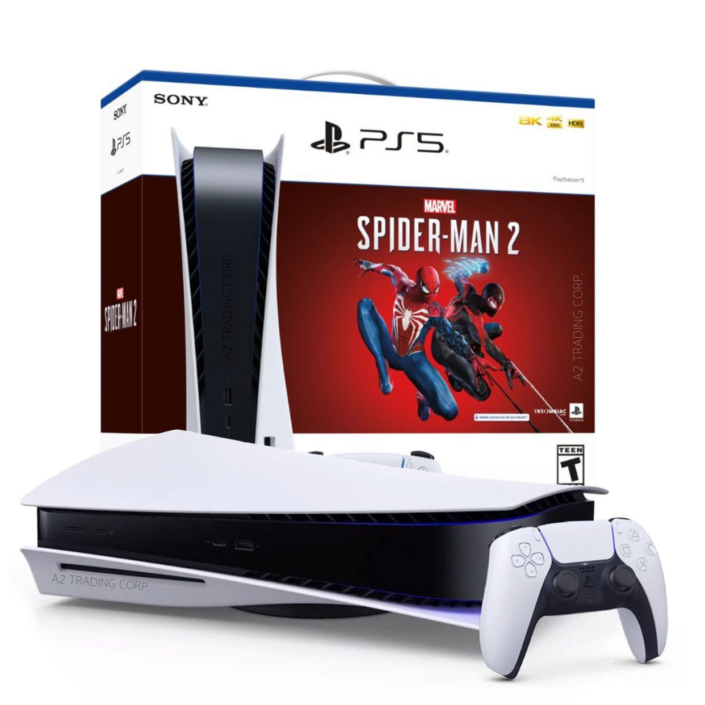 Sony PlayStation 5 Console - Marvel's Spider-Man 2 Bundle - White ...
