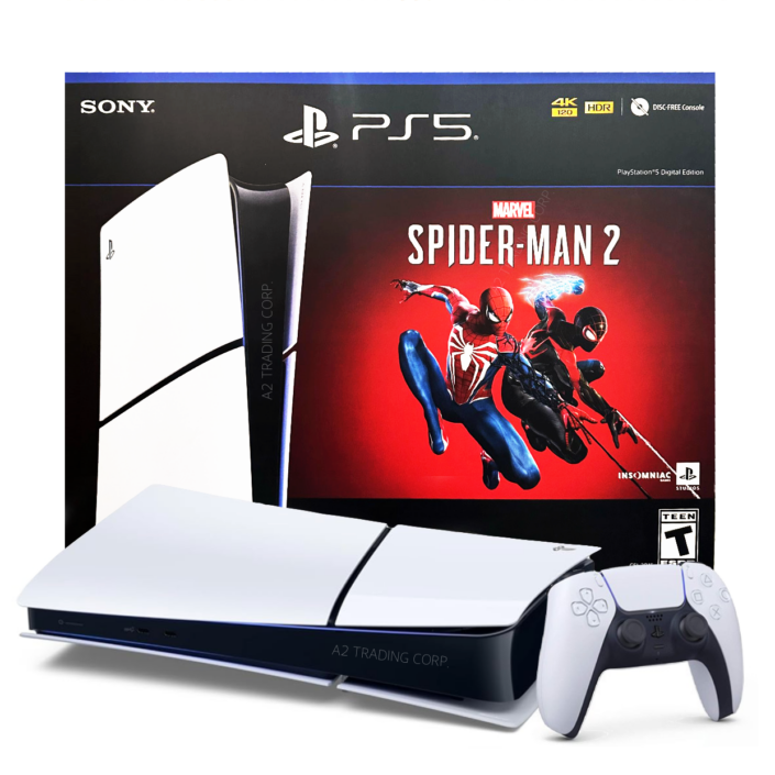 Sony Playstation 5 1TB SLIM Digital Console with Marvel’s Spider-man 2 ...