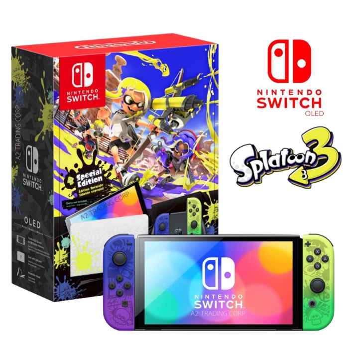 Nintendo Switch OLED Splatoon 3 Special Edition - 🇯🇵 Japan Spec ...