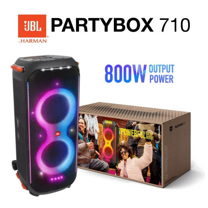 JBL PartyBox 710 - Portable Party Speaker with 800W RMS of Powerful Pro Sound, Built-in Lights ...