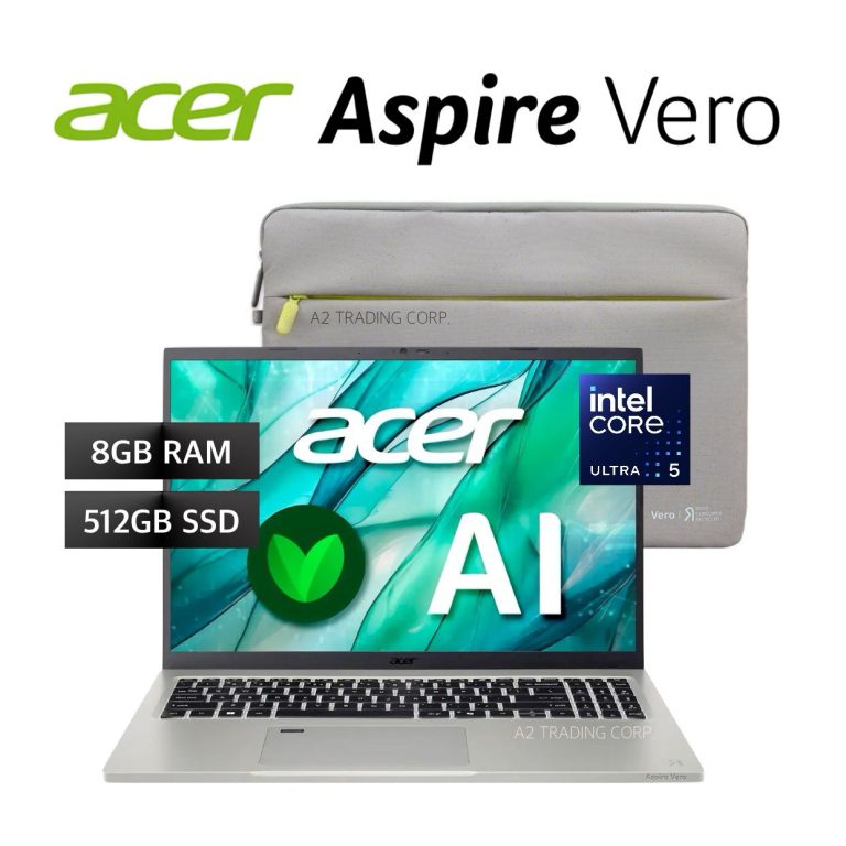 Acer Aspire Vero 16" WUXGA Eco-Friendly Laptop, Intel Core Ultra 5 125U ...