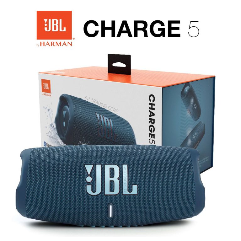 JBL CHARGE 5 - Portable Waterproof Speaker with Powerbank - Blue ...