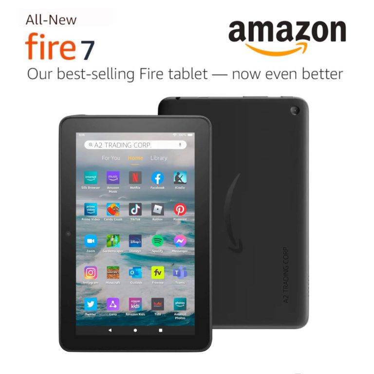 Amazon Fire 7" Tablet 32GB (12th Gen., 2022 Release) - Black - Comprar ...