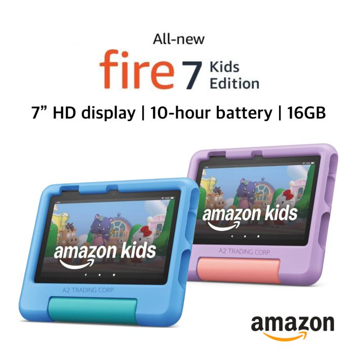 Amazon Fire 7 Kids - 7" Tablet (2023) 16GB with Amazon Kids+ (6 Month ...