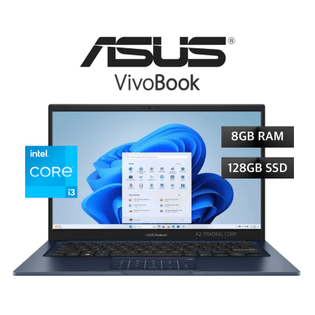 Asus Vivobook 14 14" FHD Laptop, Intel Core i3-1315U, 8GB RAM, 128GB SSD, Windows 11 Home ...