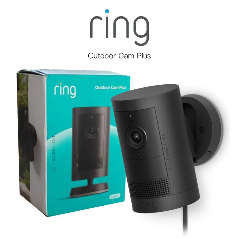 Ring Outdoor Cam Plus, Plug-In with 2K Video and Ring Vision, Low-Light ...