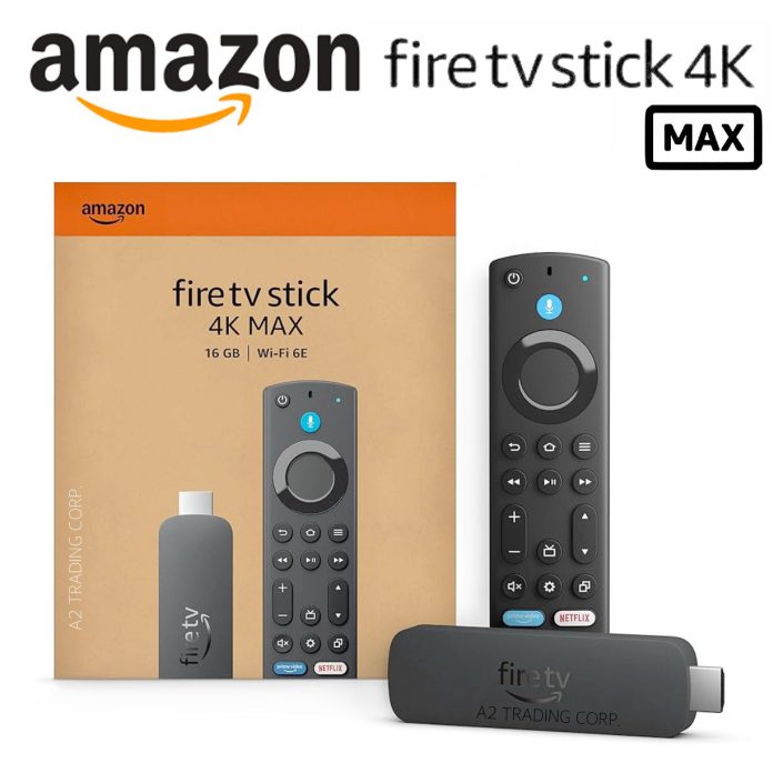Amazon Fire TV Stick 4K MAX (2nd Gen.) with Wi-Fi 6E and Alexa Voice ...